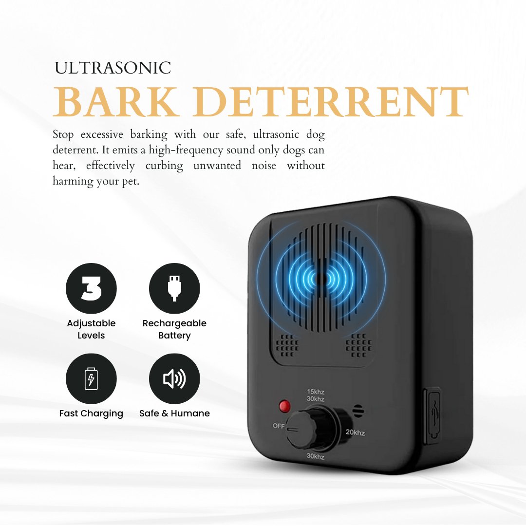 Long-Range Anti-Barking Device: Stop Dog Barking Up to 50ft with ...